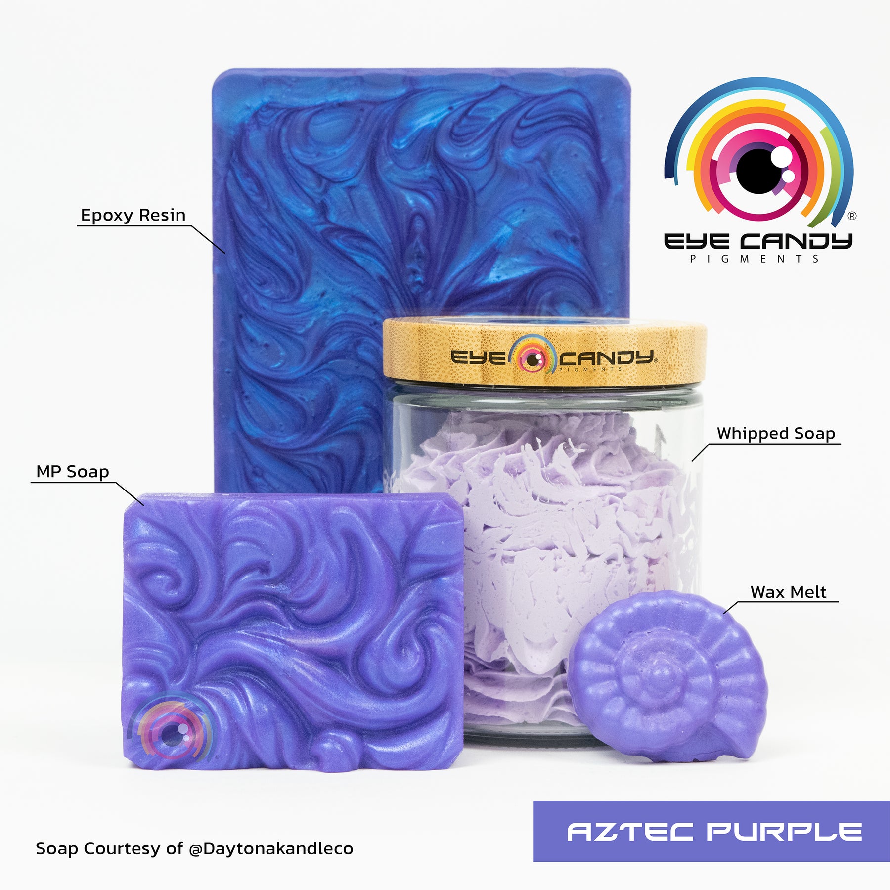 Eye Candy Pigments || Aztec Purple Mica Pigment Powder