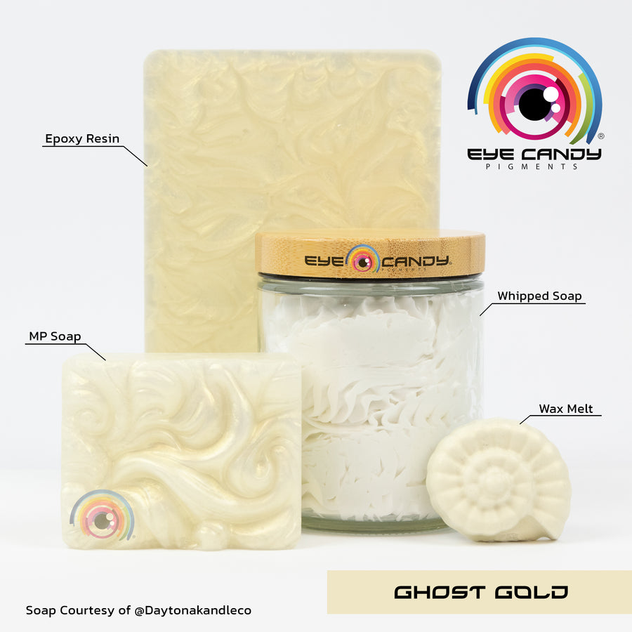 Eye Candy Pigments || Ghost Gold Mica Pigment Powder