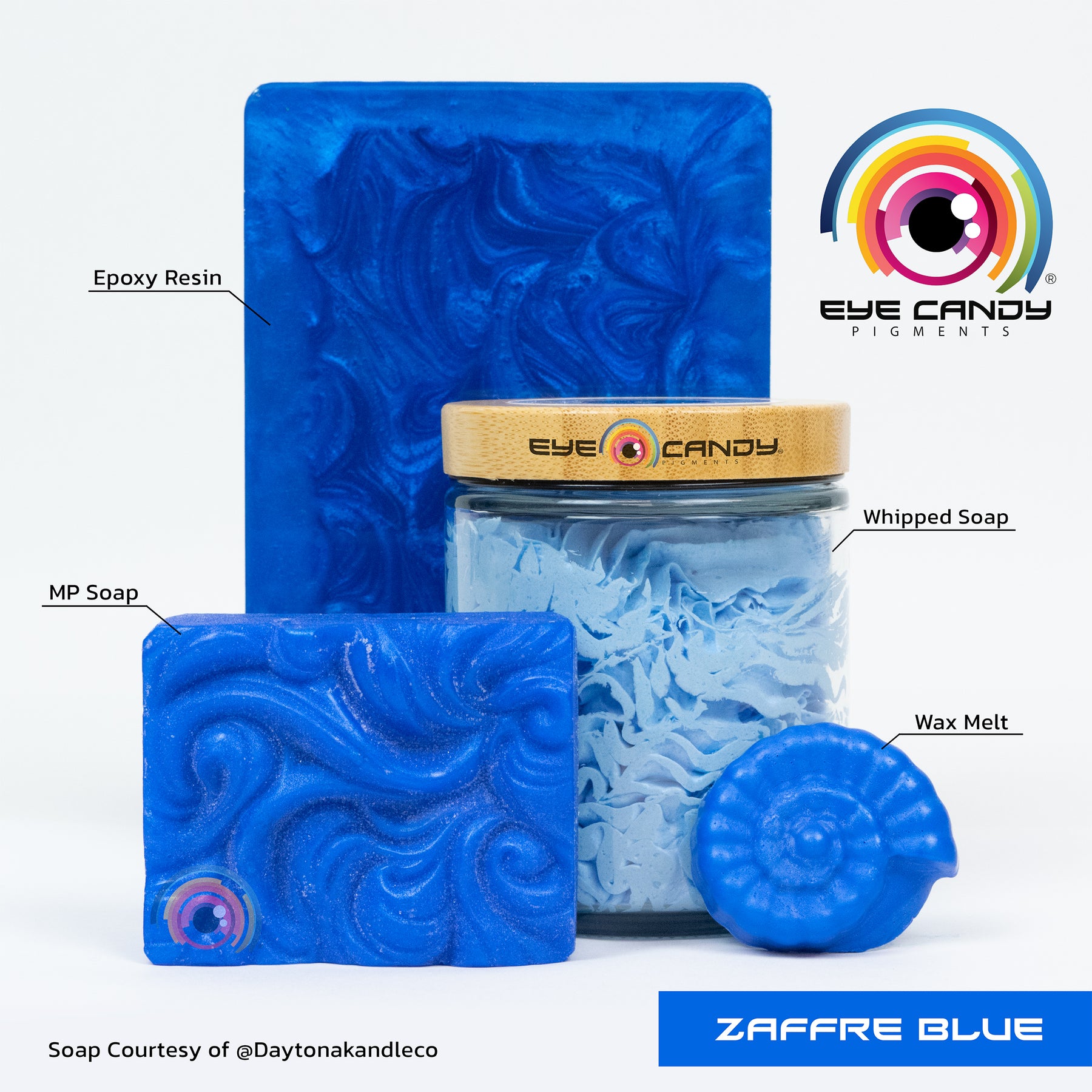 Eye Candy Pigments || Zaffre Blue Mica Pigment Powder