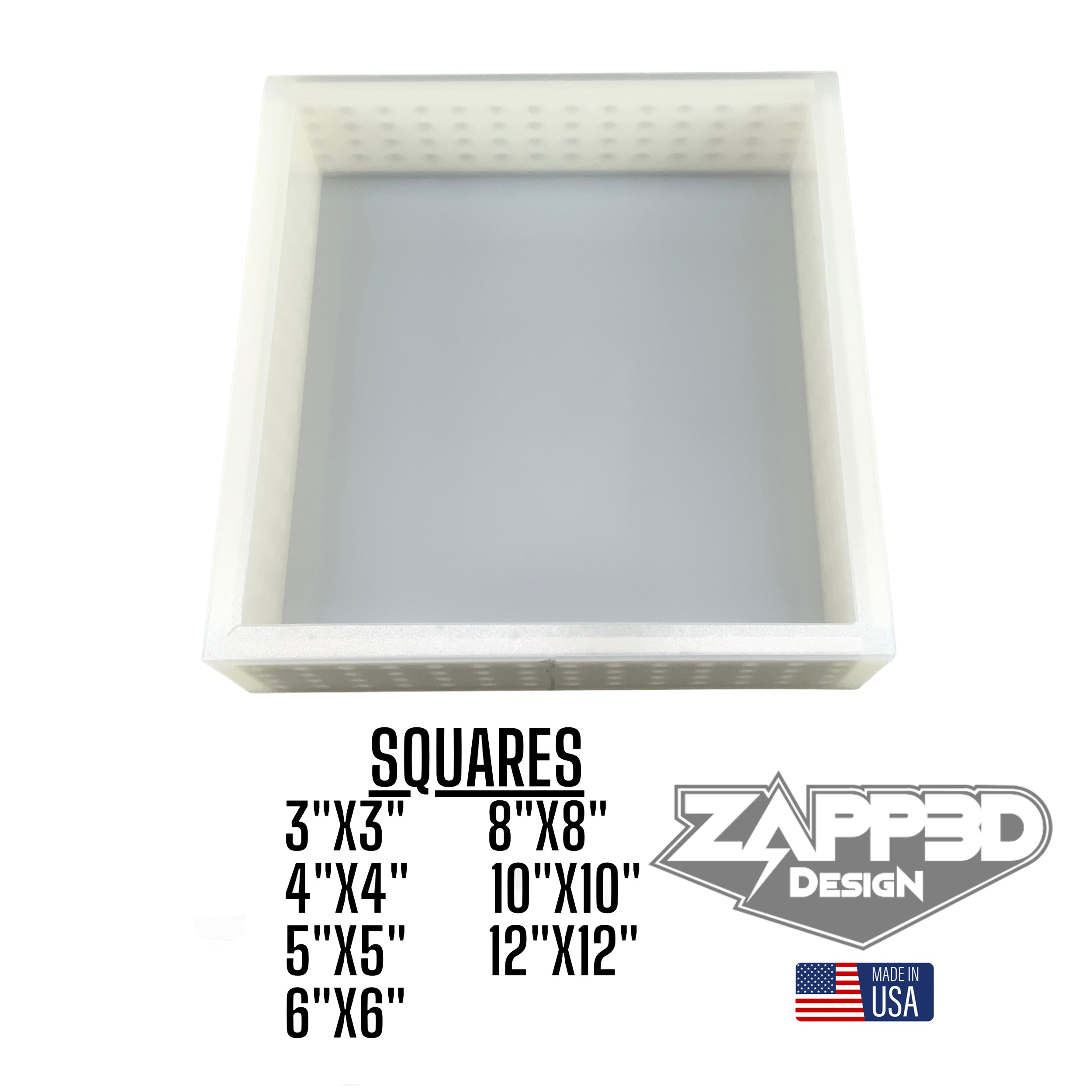 3" Deep Square Molds | 7 Sizes