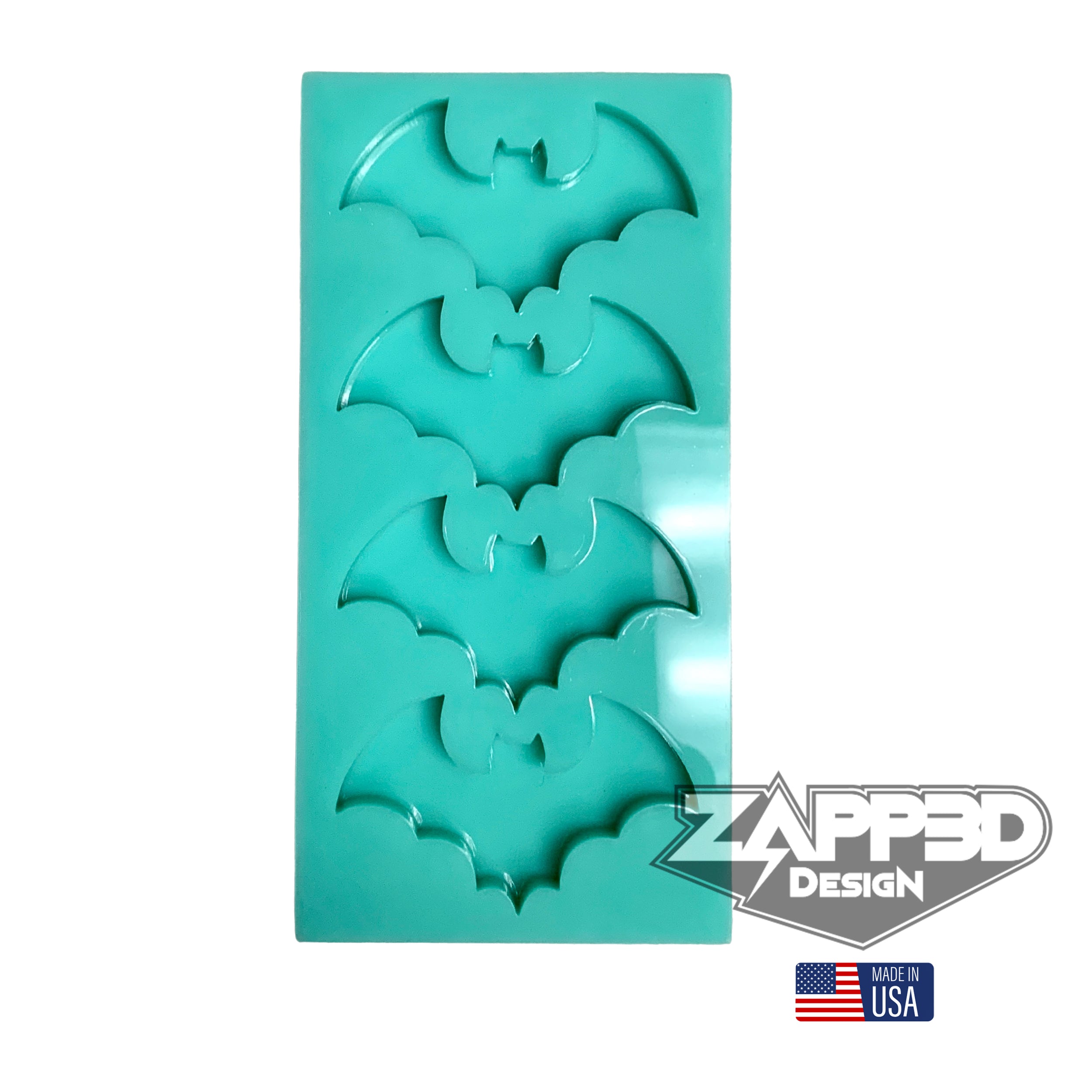 Bat Mold | 2"x1.25"x.25" | Keychain Molds, Hairclip Mold, Magnet Mold,
