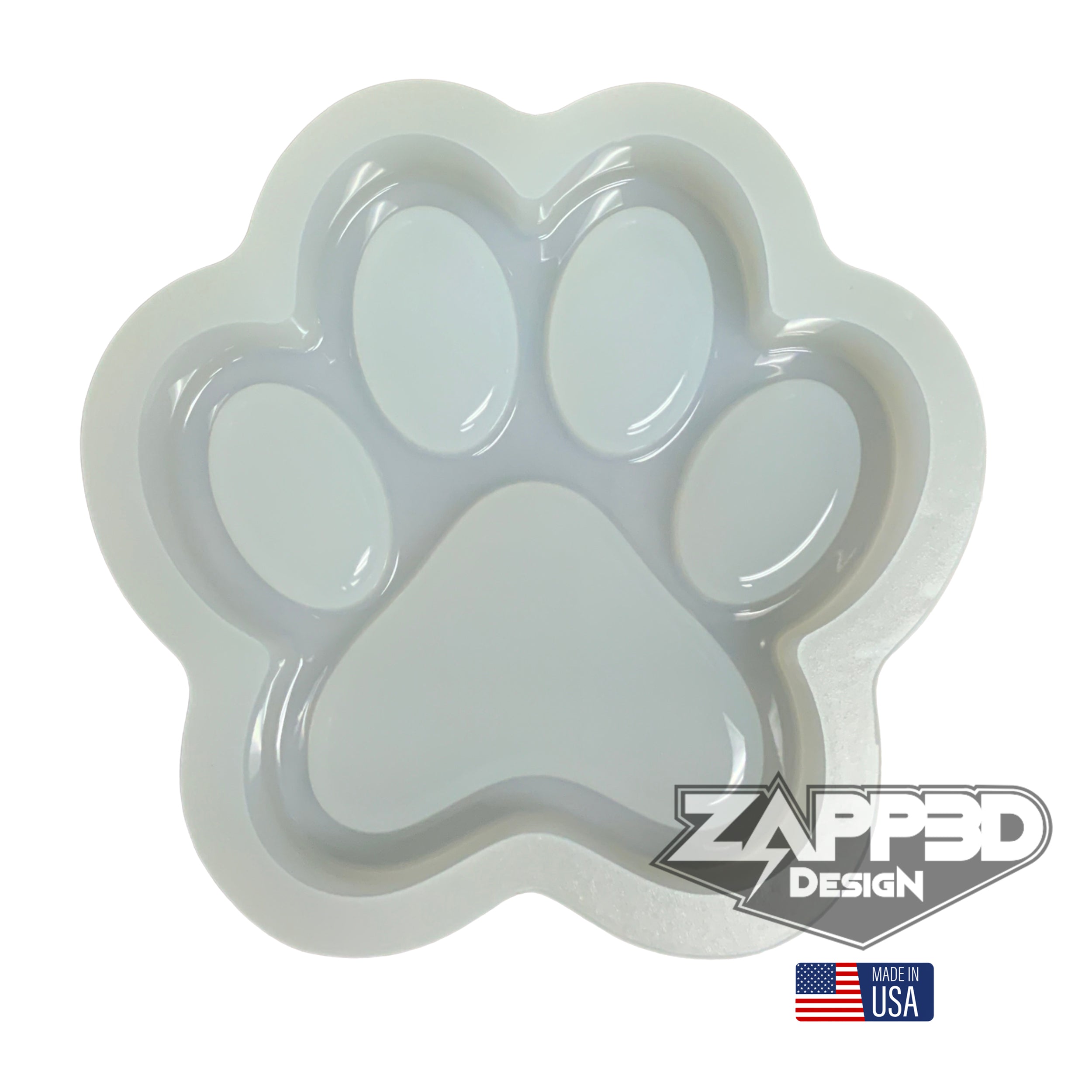 Deep Paw Print Tray Mold