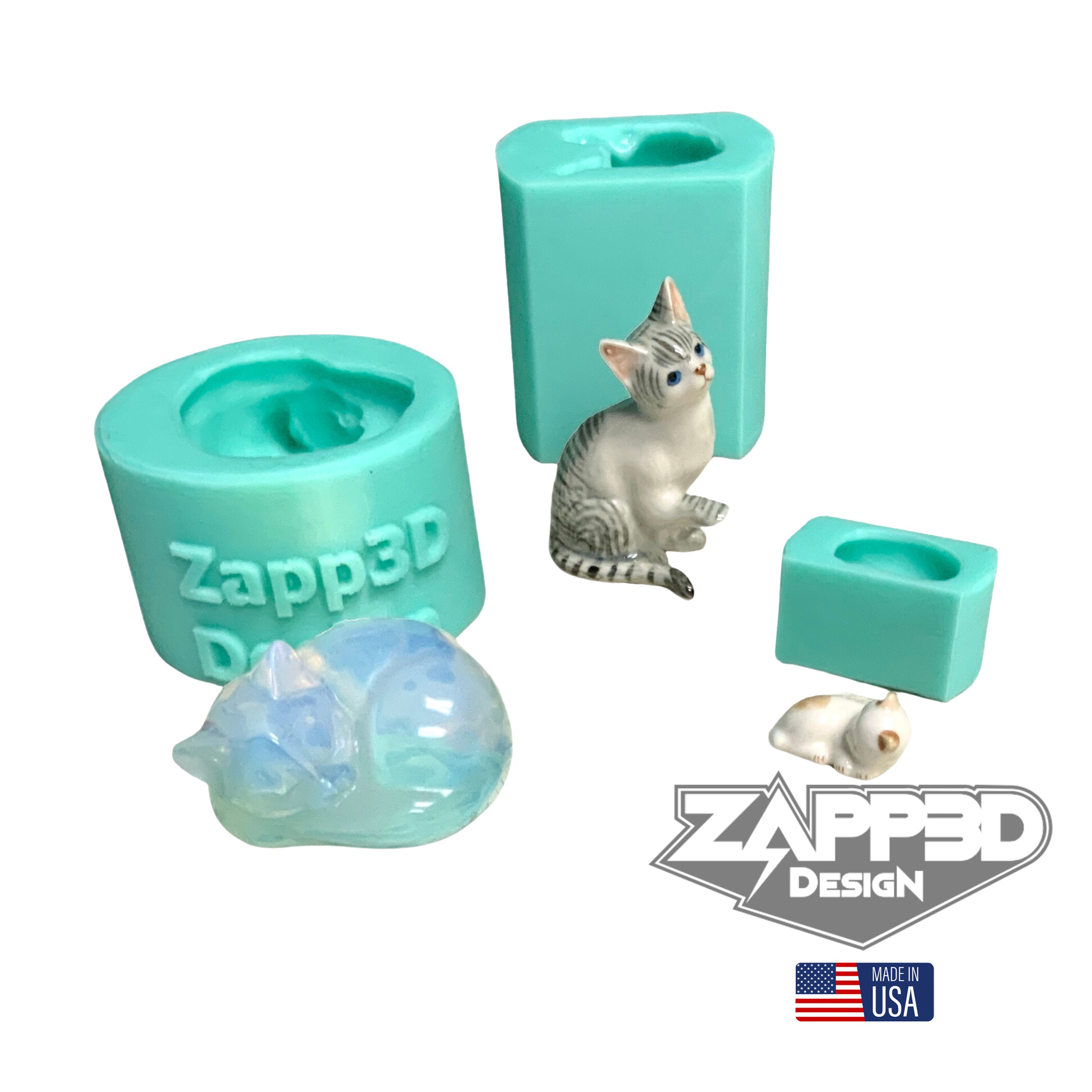 Cat Mold | 3 Styles | 3D Cat Mold