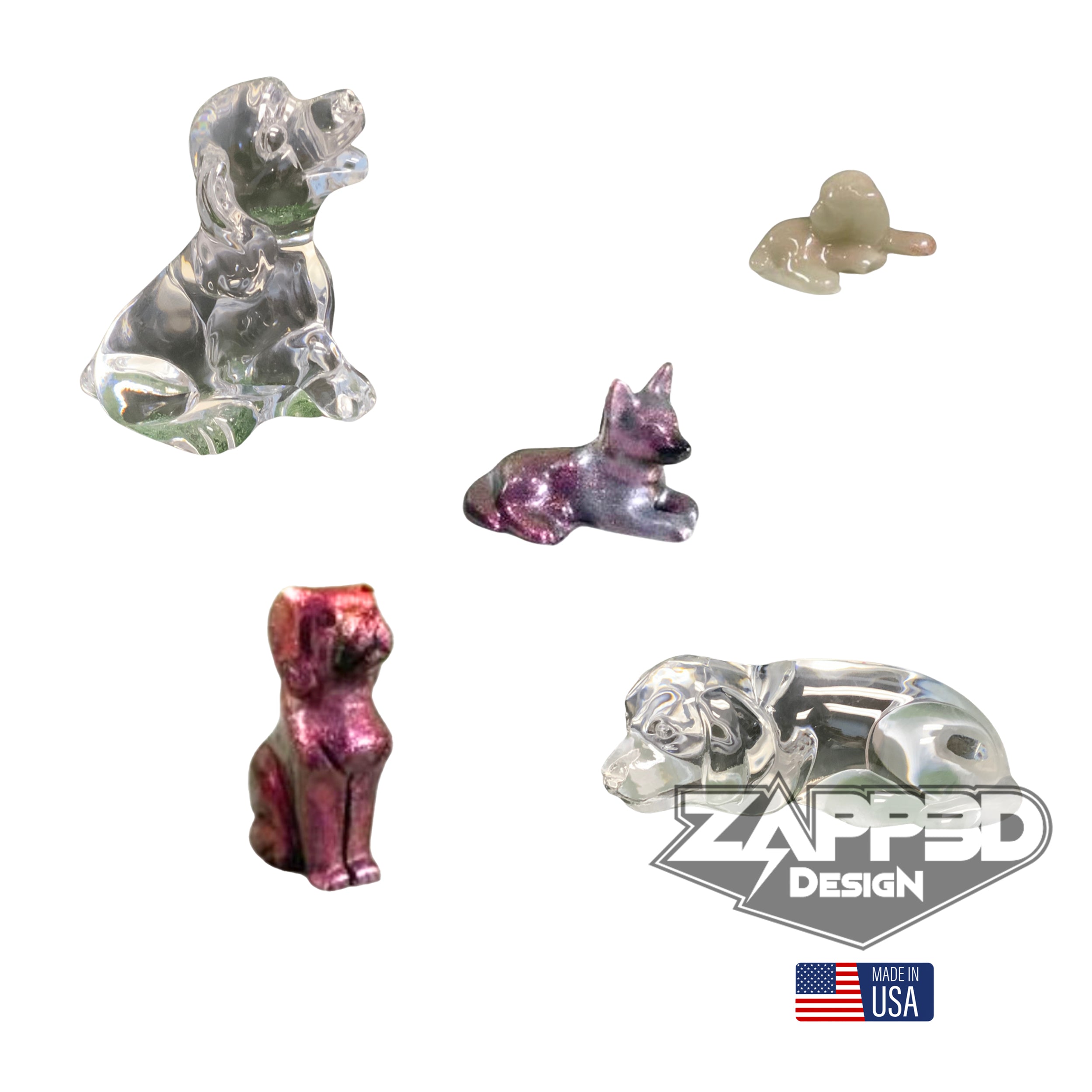 Dog Mold for Resin | 5 Variations | Dog Silicone Mold