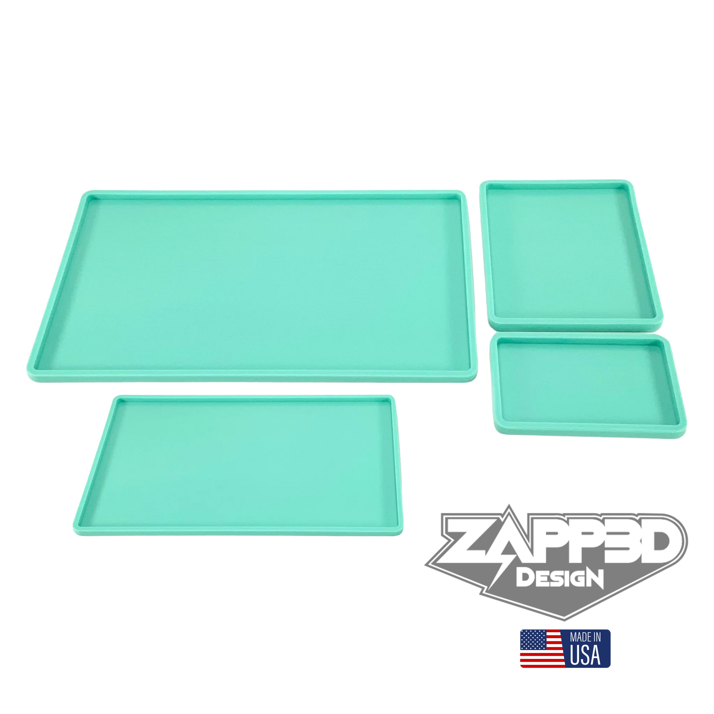 Rectangle FLAT Mold for Resin | 4 Sizes
