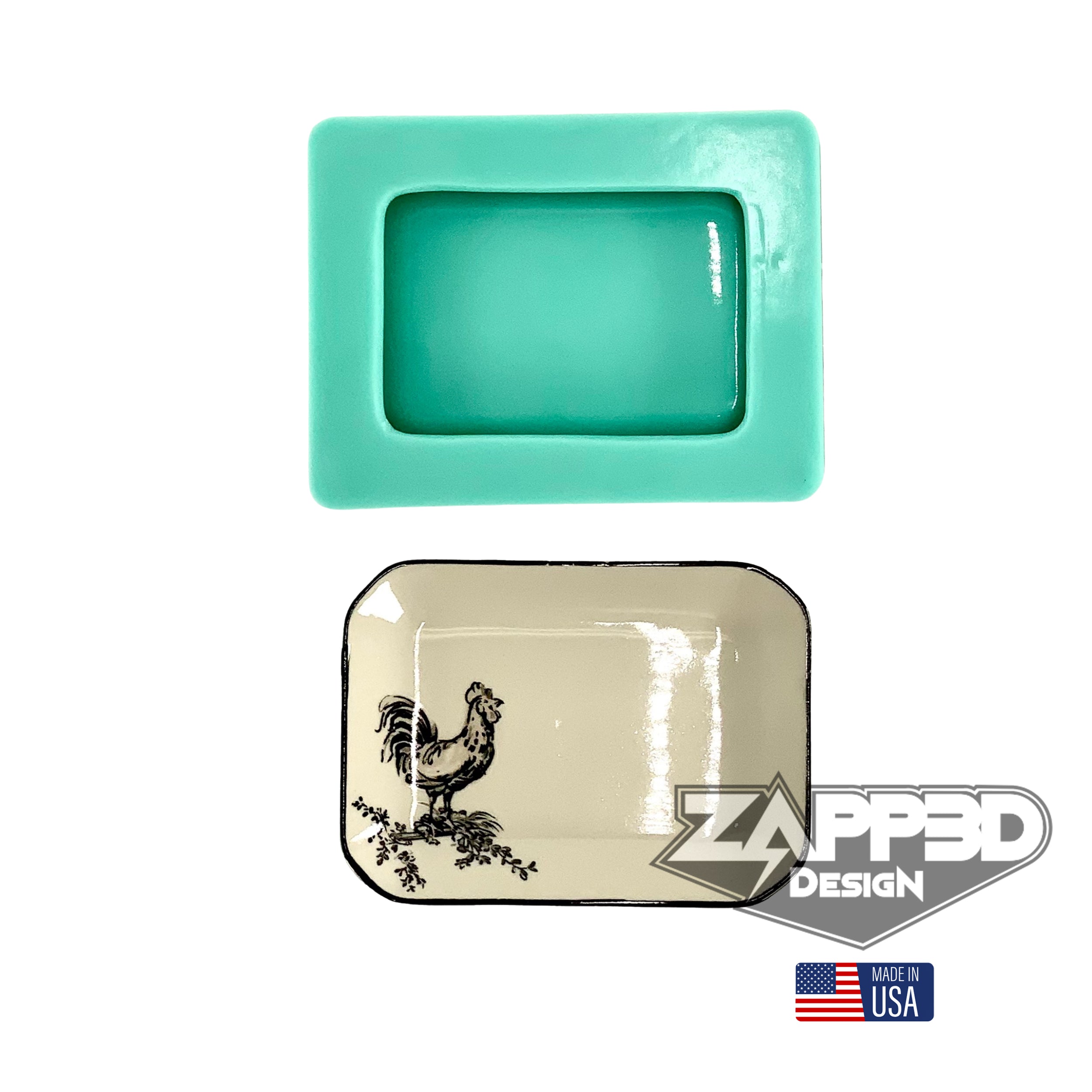 Rectangle Mold | 4”x 3” | Jewelry Dish Mold
