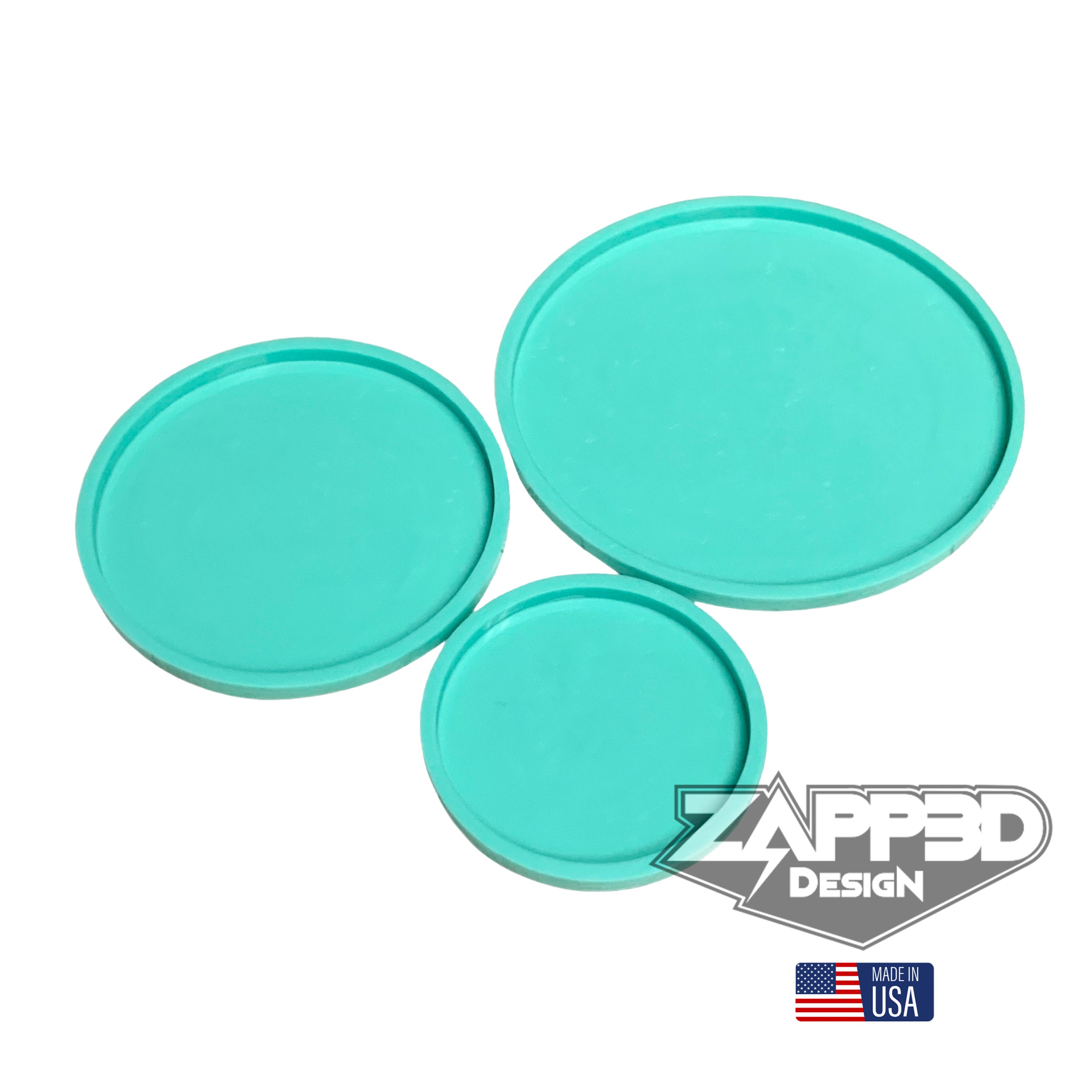 Round Flat Mold for Resin | 5", 7", 9