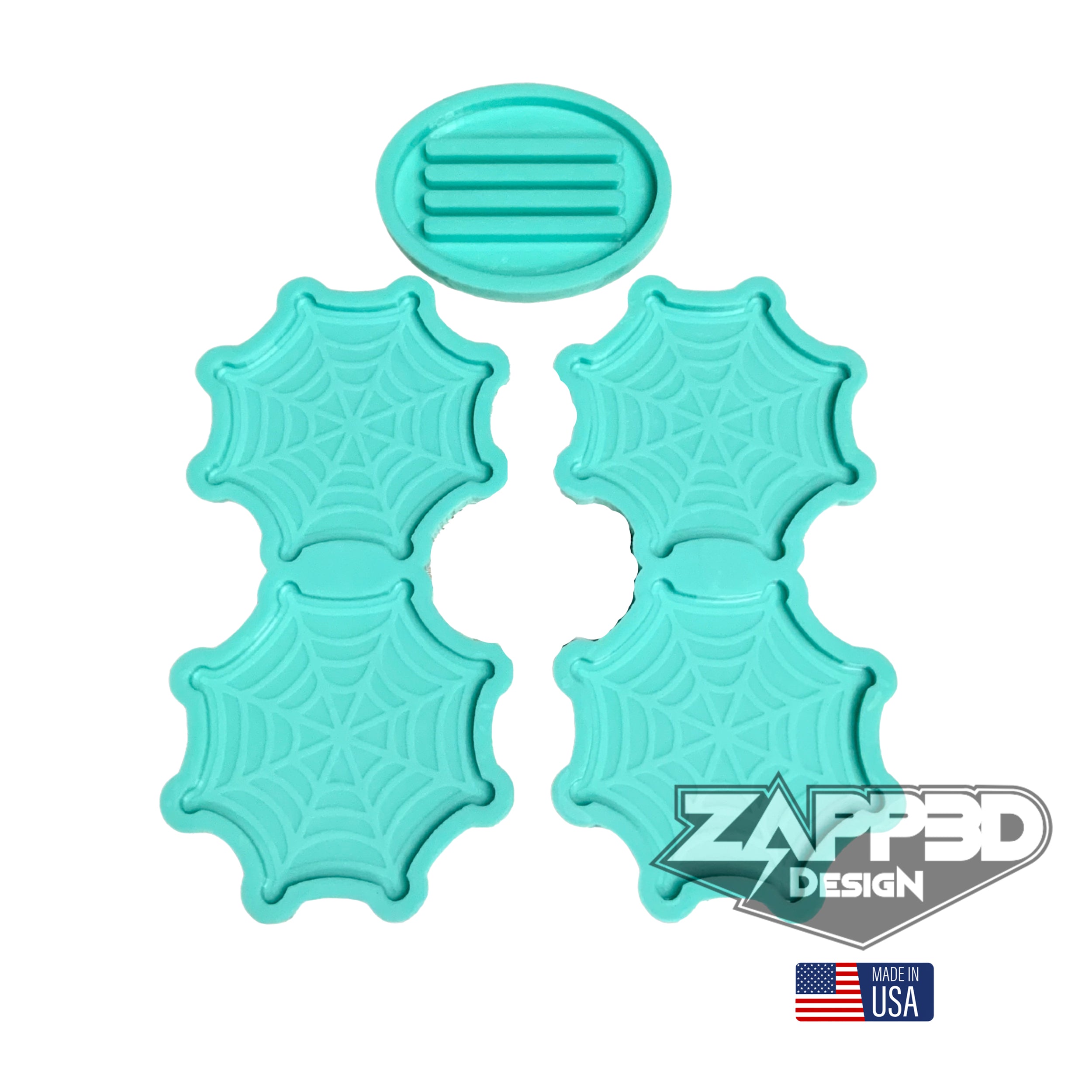 Spiderweb Coaster Mold Set | 4.5" | Halloween Mold