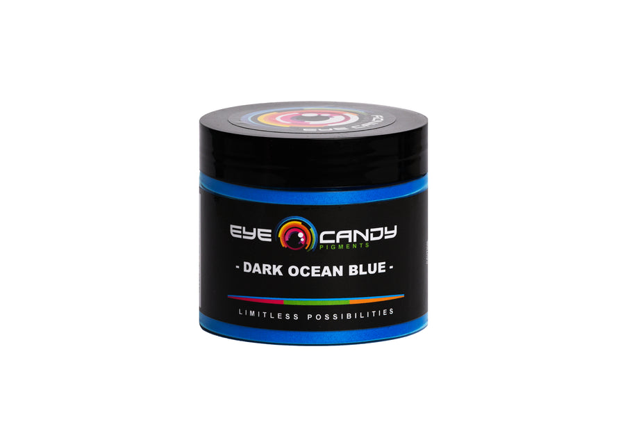 Eye Candy Pigments || Dark Ocean Blue Mica Pigment Powder