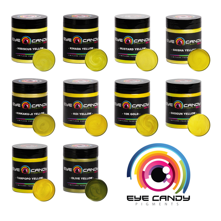 Eye Candy Pigments || Shogun Yellow Mica Pigment Powder